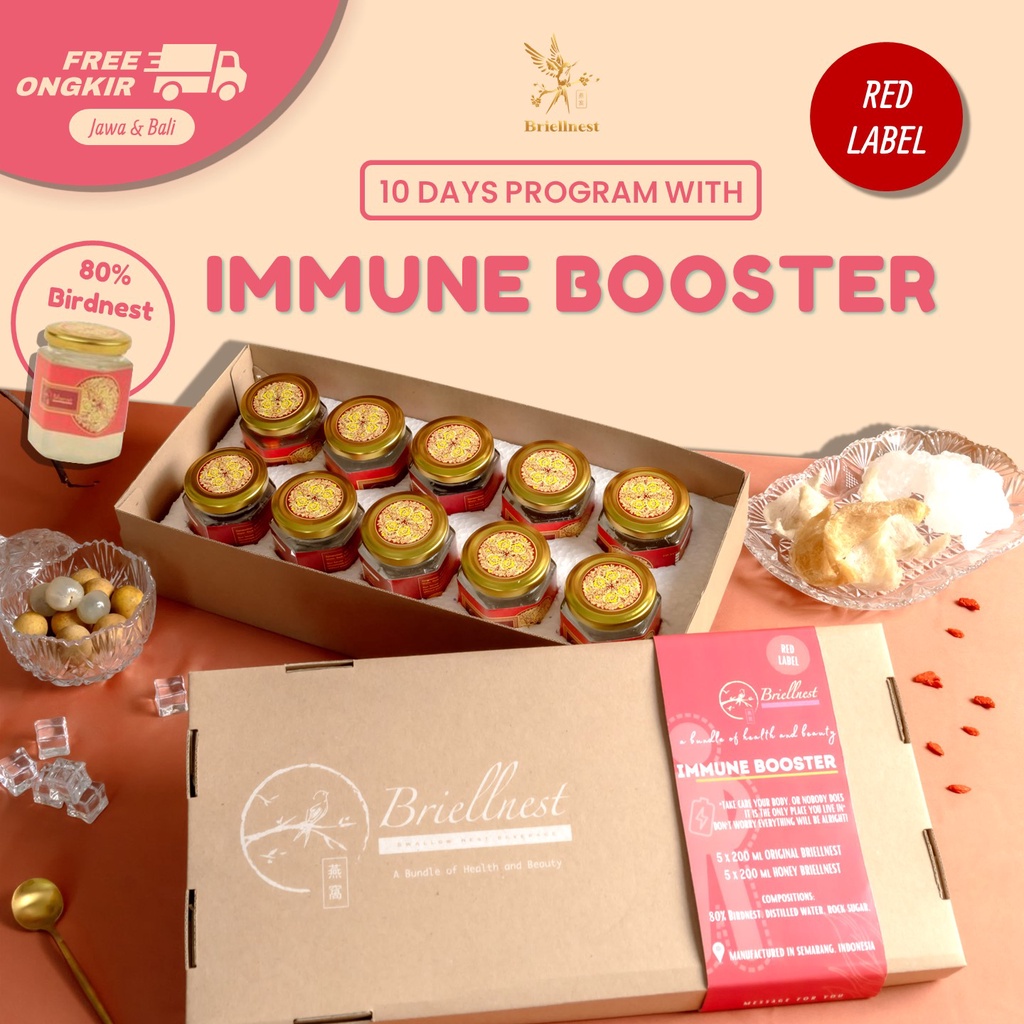 Jual BRIELLNEST IMMUNE BOOSTER Minuman Sarang Burung Walet [10 x 200 ml ...