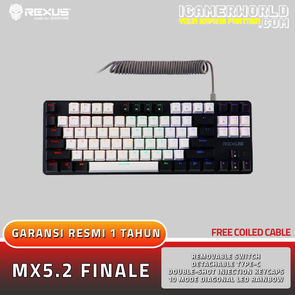 Jual Rexus Legionare MX5.2 / MX 5.2 Finale TKL Mechanical Gaming ...