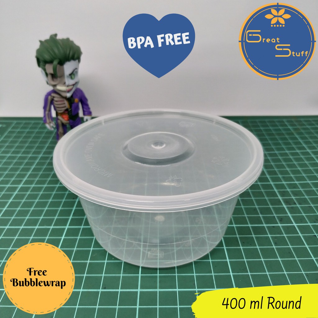 Jual Thinwall 400 ml Mangkok Plastik Mangkuk Makan Bowl Bulat | Shopee ...