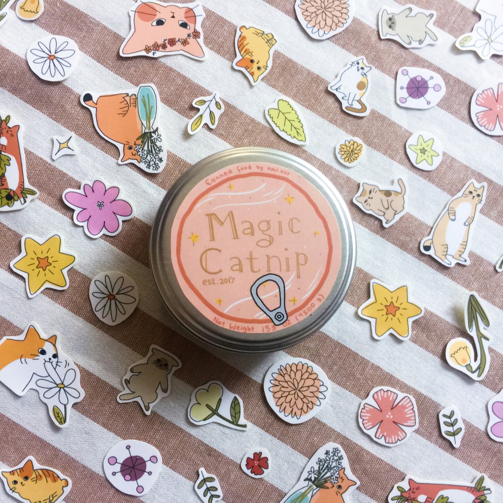 Jual Magic Catnip Sticker Pack (Sticker kucing lucu seri bunga ...