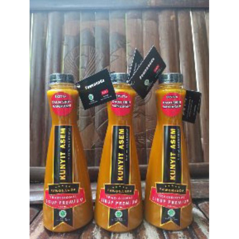 Jual 3 botol KUNYIT ASEM Sirih Manjakani Gula Aren Sirup Jamu premium ...