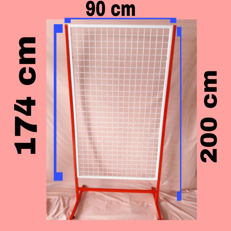 Jual RAM KAWAT/DISPLAY/STANDING RAM KOMPLIT 90X180, 90X200, 100X200 CM ...