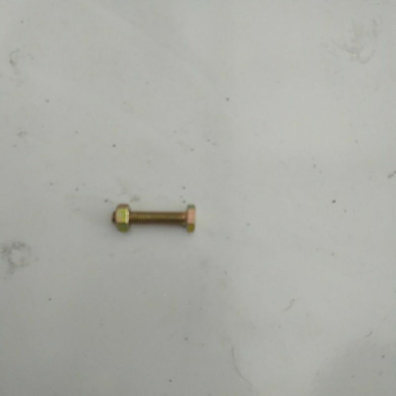Jual baut mur besi M6 x 30 kuning kunci 10 P1. 00 panjang 3 cm | Shopee Indonesia
