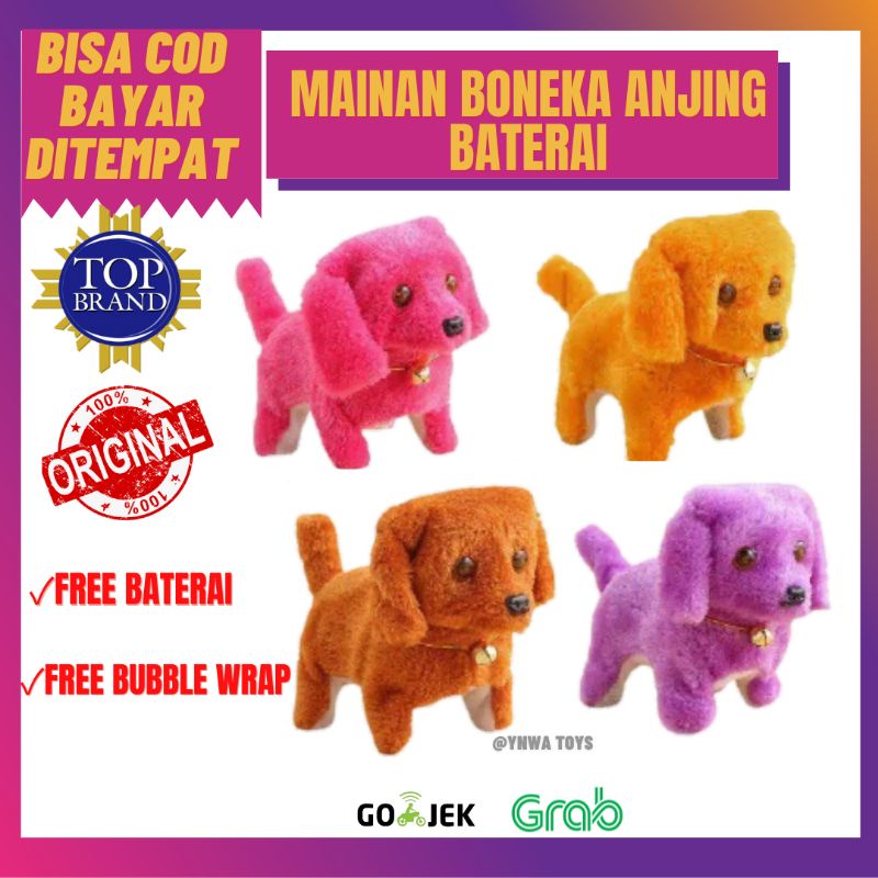 Jual MAINAN ANAK BONEKA ANJING BATERAI BISA NYALA BUNYI JALAN/MAINAN ...