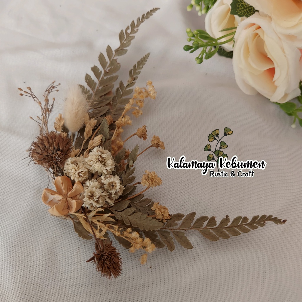 Jual Rangkaian Bunga Sudut Puspo Kering Hiasan Buket Bunga Kering Dried ...