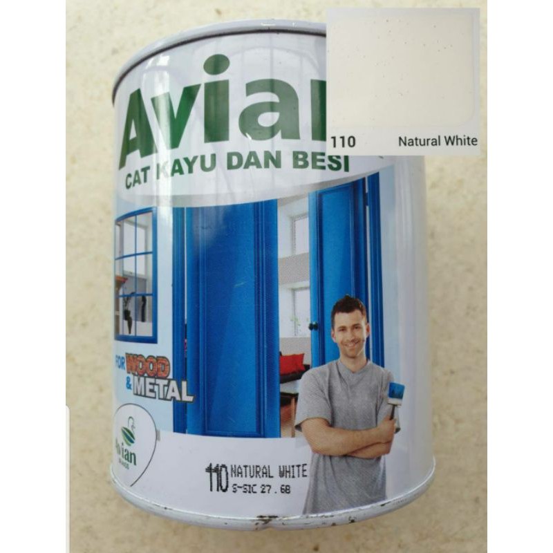 Jual Cat kayu dan besi avian synthetic warna natural white putih tulang ...