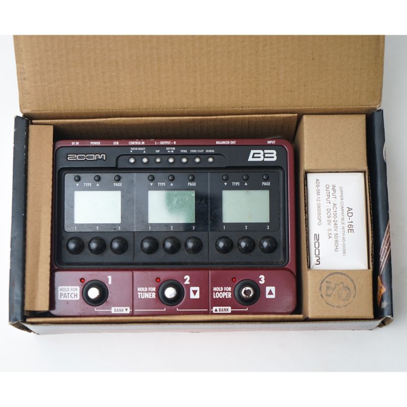 Jual Zoom B3 Preamp Bass effects / digital efek DI Overdrive EQ ...