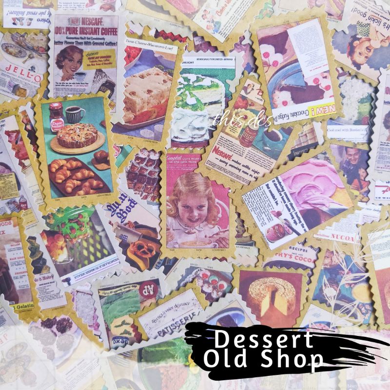 Jual Stiker Perangko vintage | Sticker Vintage Stamps Retro journal ...