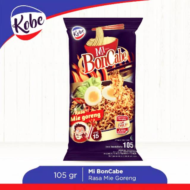 Jual Mi BonCabe level 15 rasa mie goreng kobe 105gr (Ready stok ...