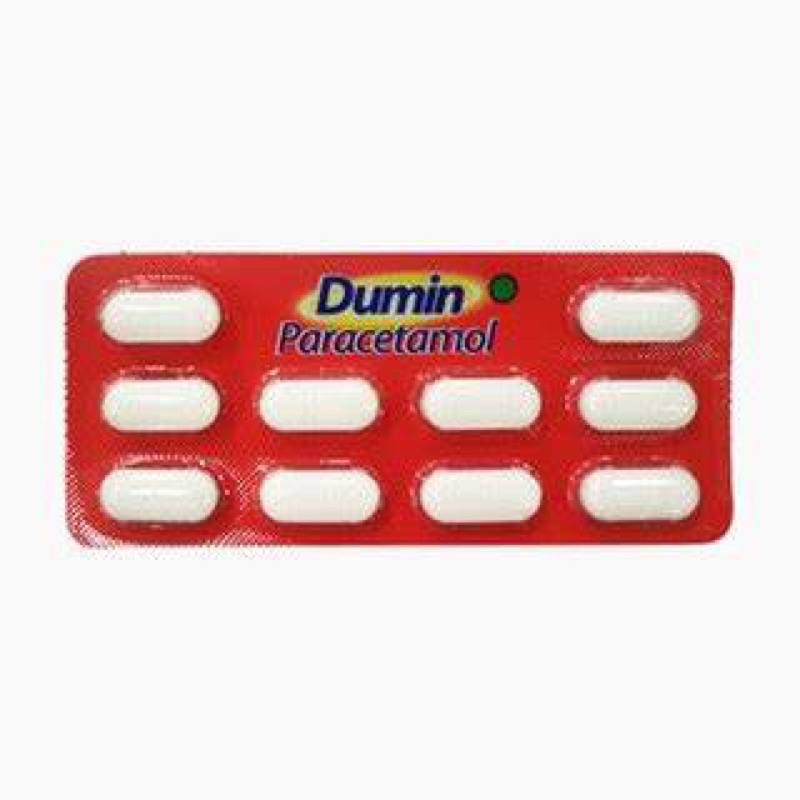 Jual Dumin Tablet Paracetamol 500mg Obat Penurun Panas/ Sakit Gigi ...