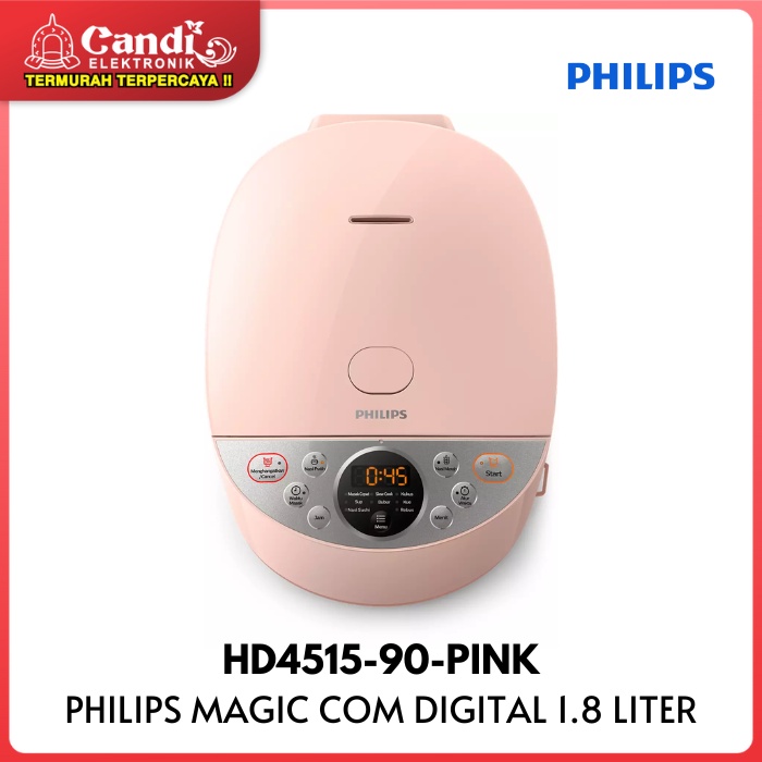 Jual PHILIPS Magicom Digital 1,8 Liter HD4515-90-PINK | Shopee Indonesia