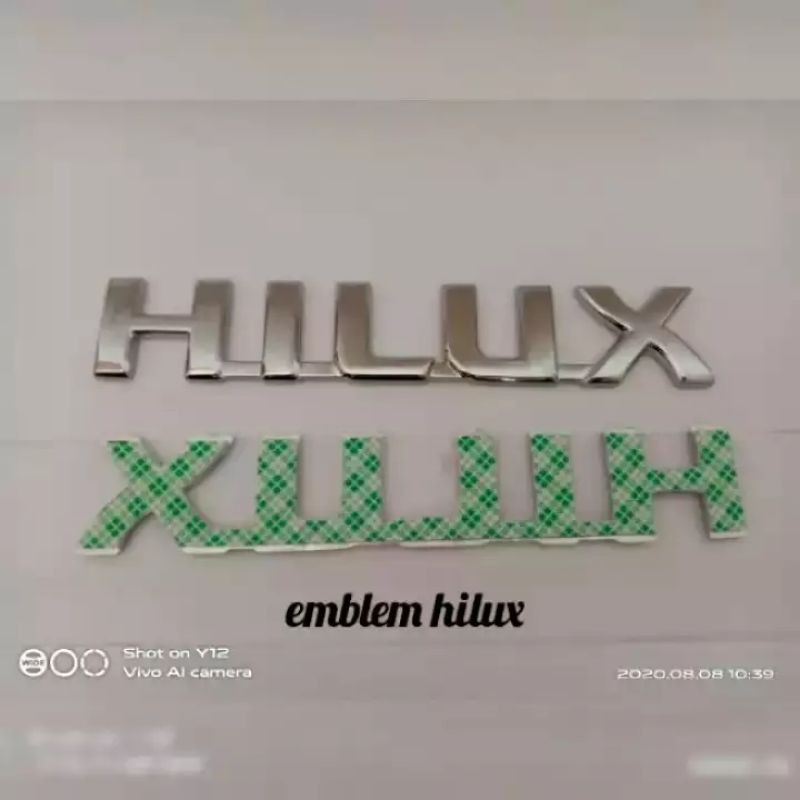 Jual emblem atau logo tulisan HILUX Toyota hilux pickup dan minibus ...