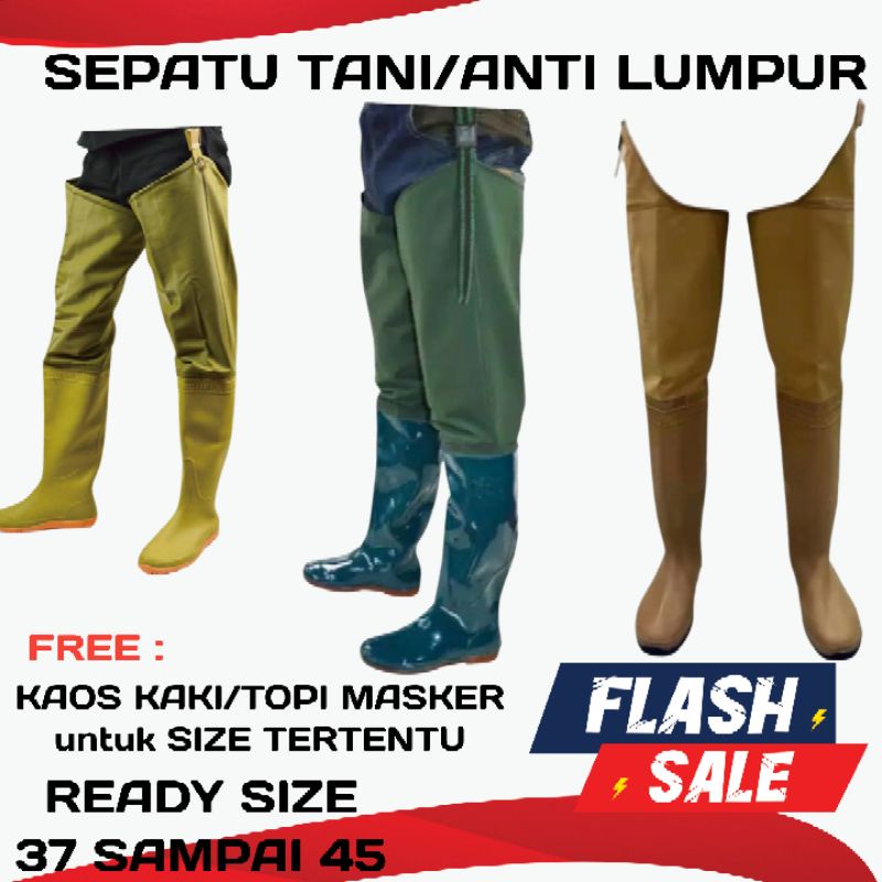 Jual SEPATU BOOT SEPATU TANI KERJA BOTS SAWAH LADANG KEBUN KOLAM ANTI ...