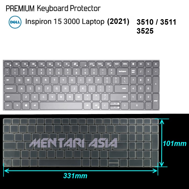 Jual Keyboard Protector DELL Inspiron 15 3510 3511 3525 (2021 ...