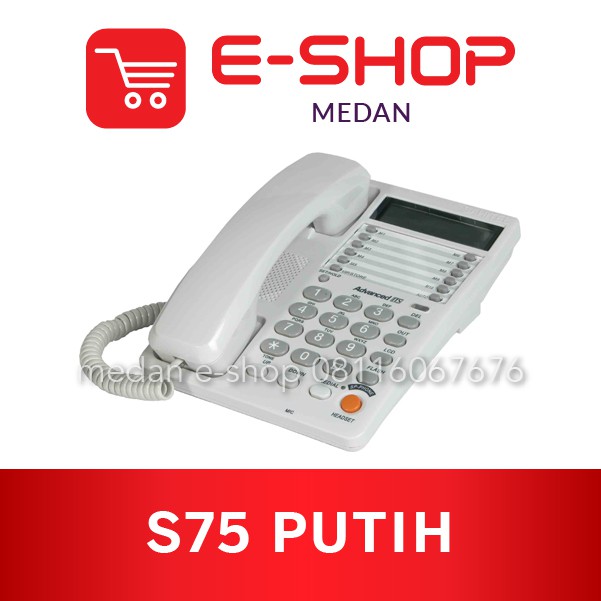 Jual Telepon Kabel Sahitel S-75 Pesawat Telepon Rumah Sahitel S75 (Putih) | Shopee Indonesia