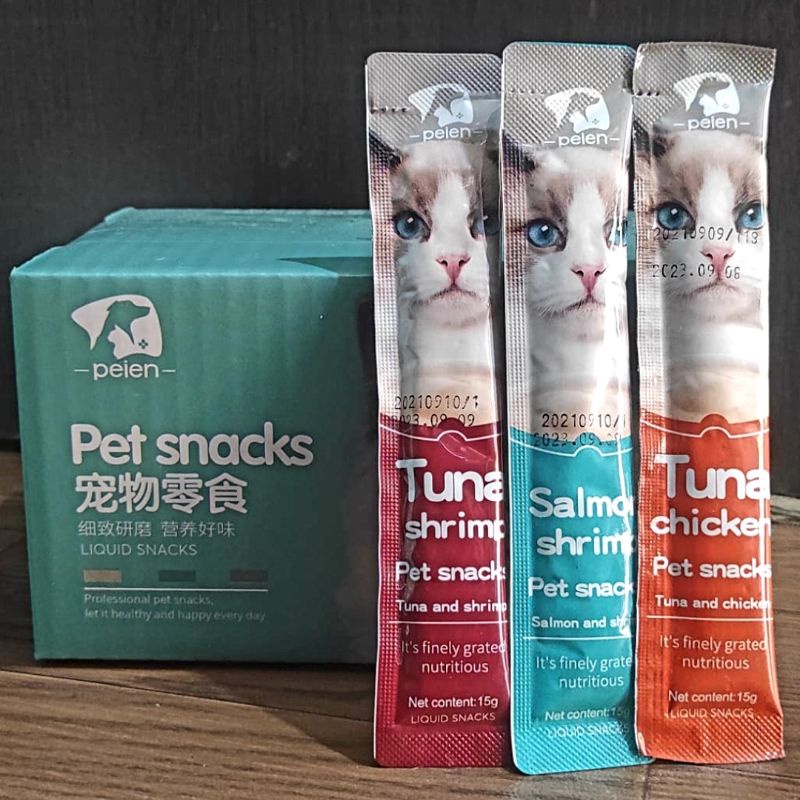 Jual Peien Pasta Creamy 15gr Per Satu Saset Treats Cemilan Snack Kucing ...