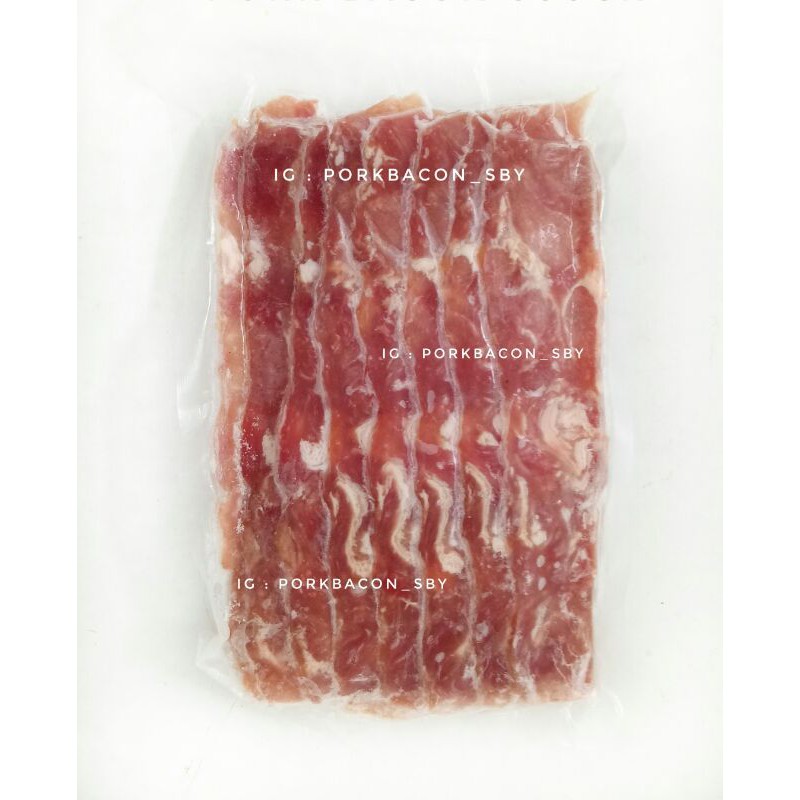 Jual Pork Bacon 500gr / Bacon babi 500 gr / Pork Bacon Standar / Pork ...