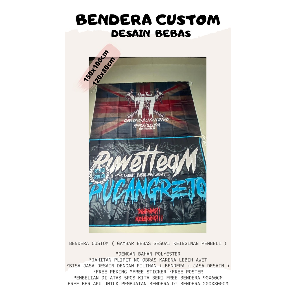 Jual Bendera (Mini Flag) Custom | Shopee Indonesia