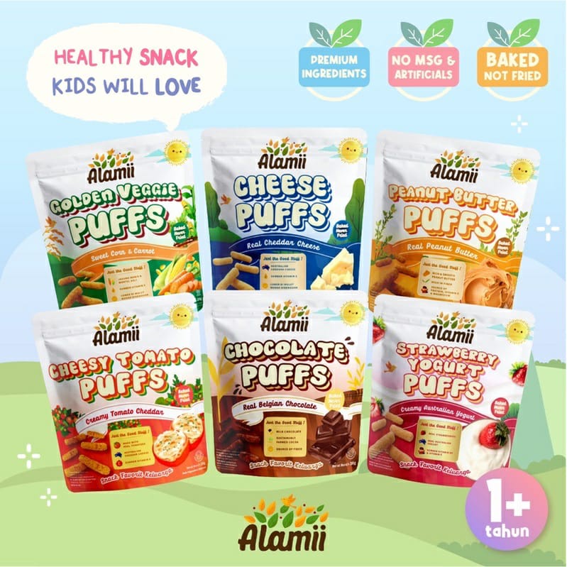 Jual Alamii puff snack 25g - (Snack/Cemilan bayi dan anak) | Shopee ...