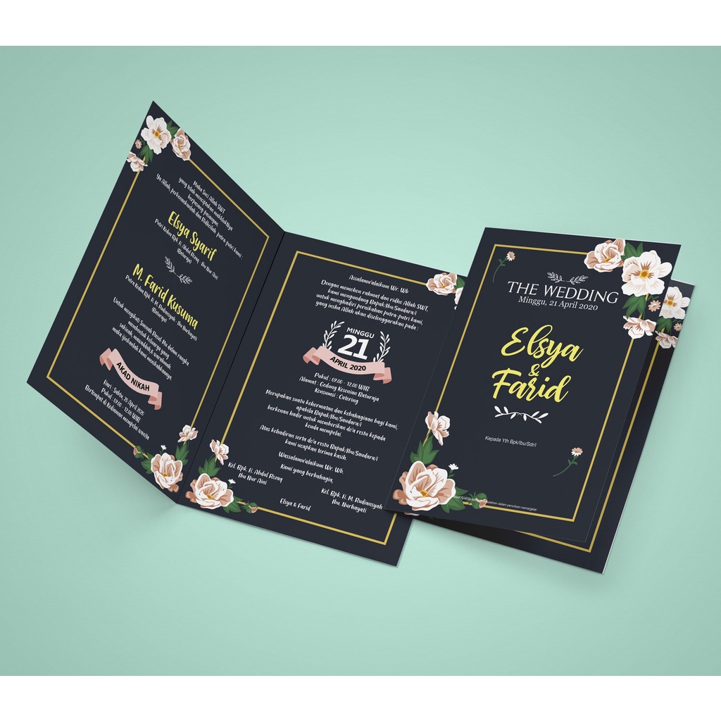 Jual Undangan Custom / Undangan pernikahan / Undangan Nikah / Undangan ...