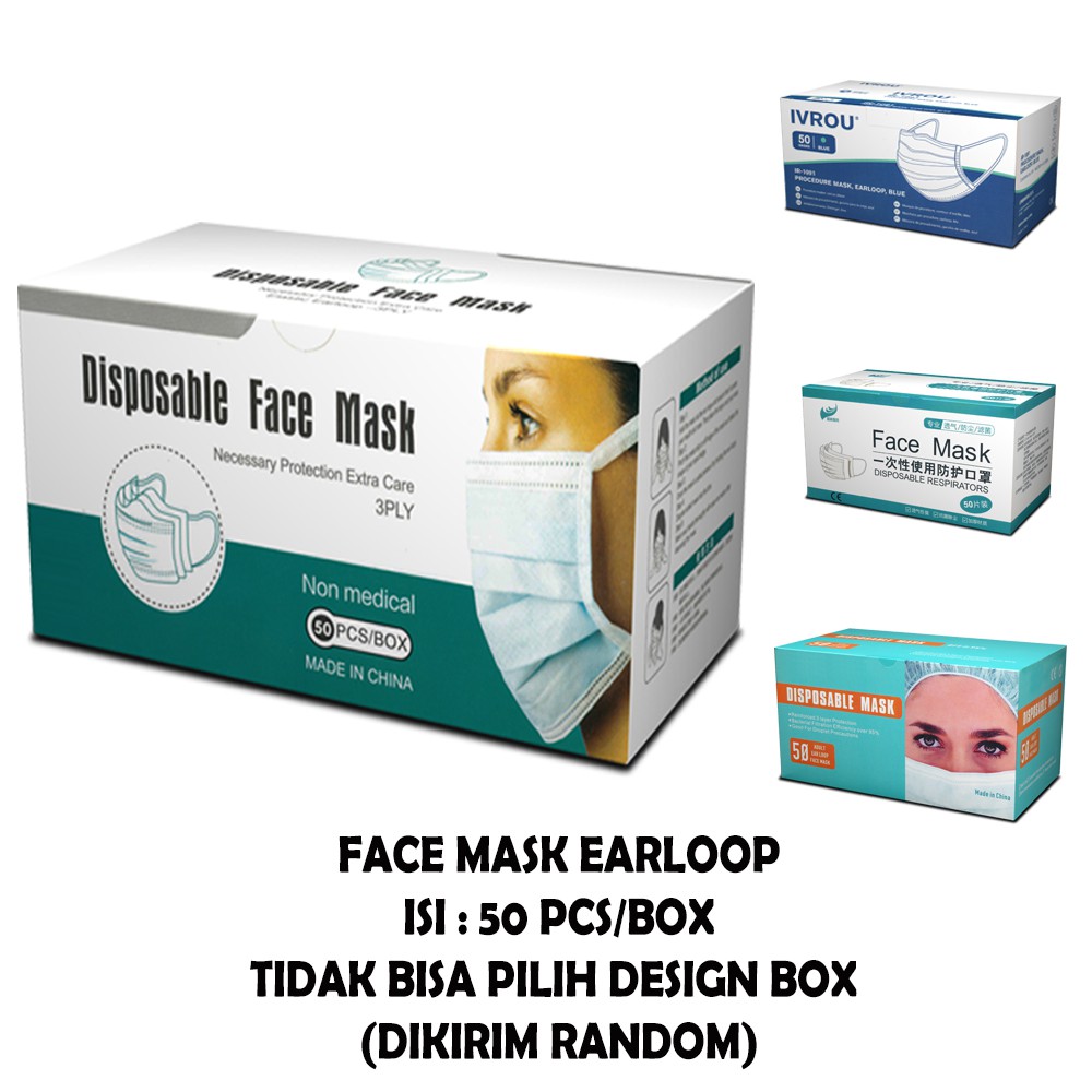 Jual Masker (Face Mask - 3ply) | Shopee Indonesia