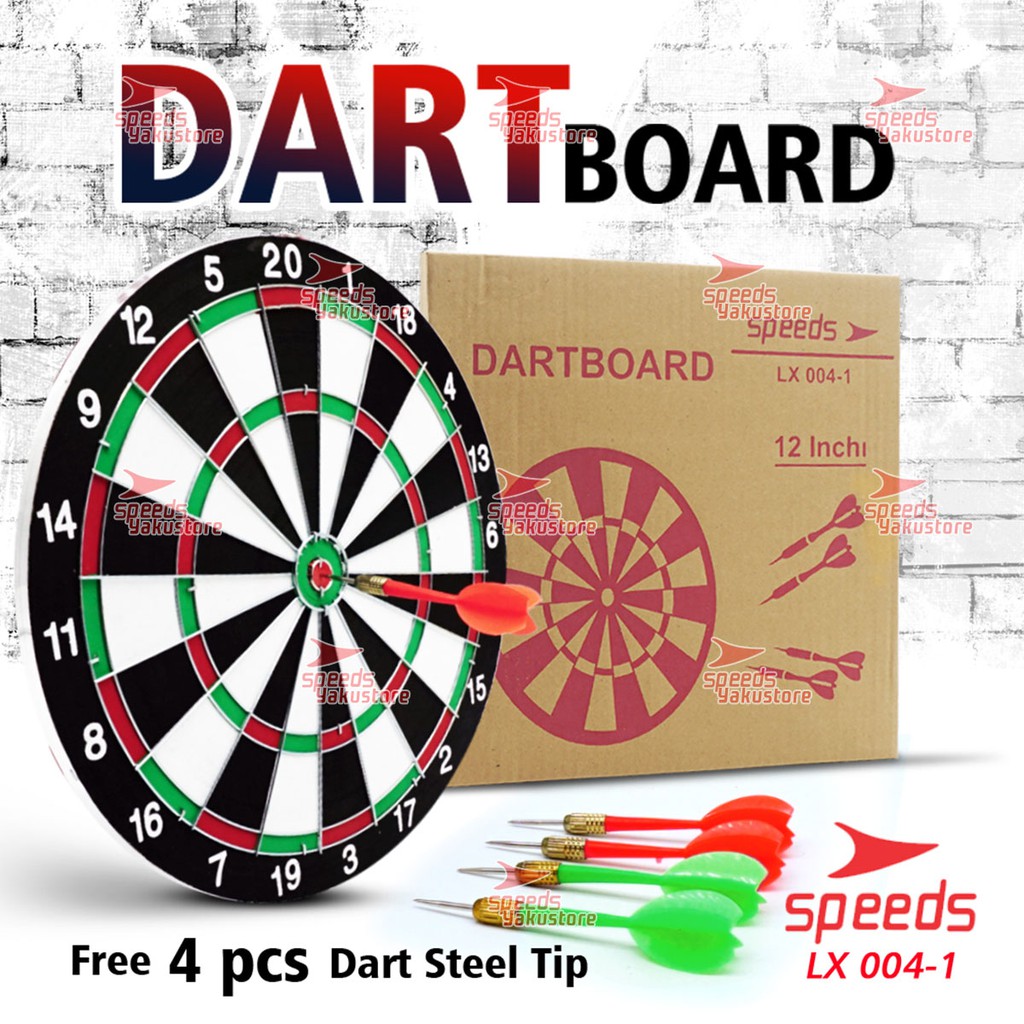 Jual SPEEDS DART Papan Dart Board Game Pro Panahan Dinding 12inch 004-1 ...