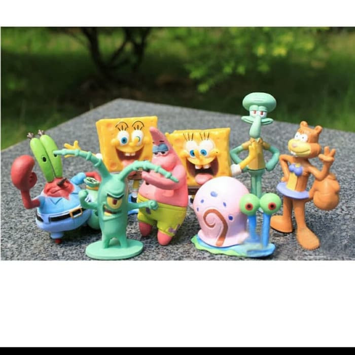 Jual Action Figure Spongebob 1set isi 8pcs | Shopee Indonesia