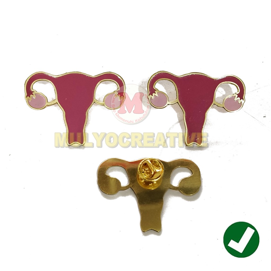 Jual Pin Enamel Uterus Pin Enamel Rahim Pin Enamel Bahan Kuningan Murah ...
