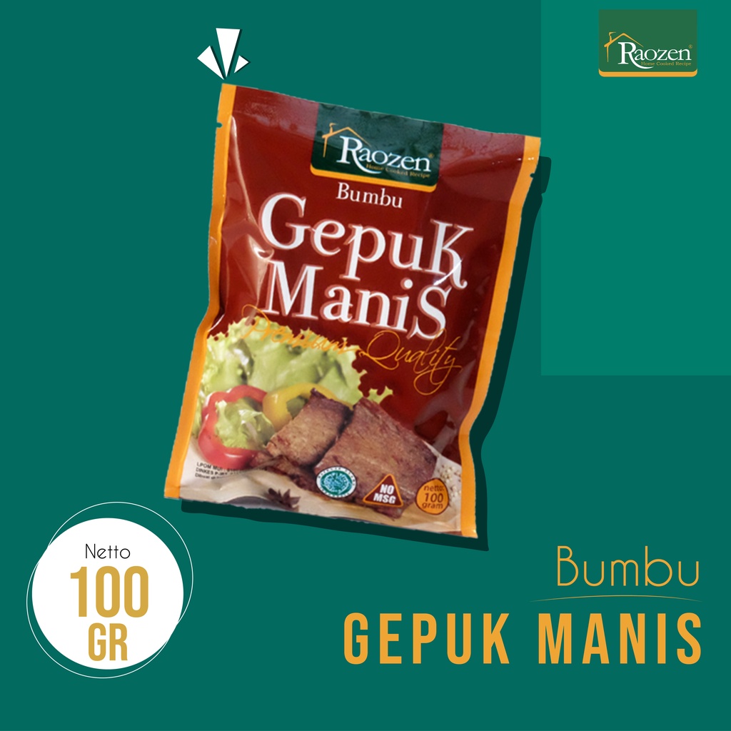 Jual Raozen Bumbu Masakan Sachet Gepuk Manis 100gr | Shopee Indonesia