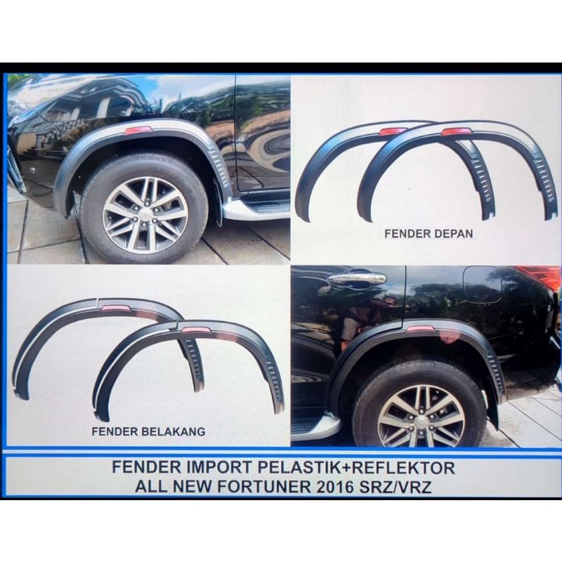 Jual OVERFENDER OVER FENDER ALL NEW FORTUNER MODEL REFLEKTOR | Shopee ...