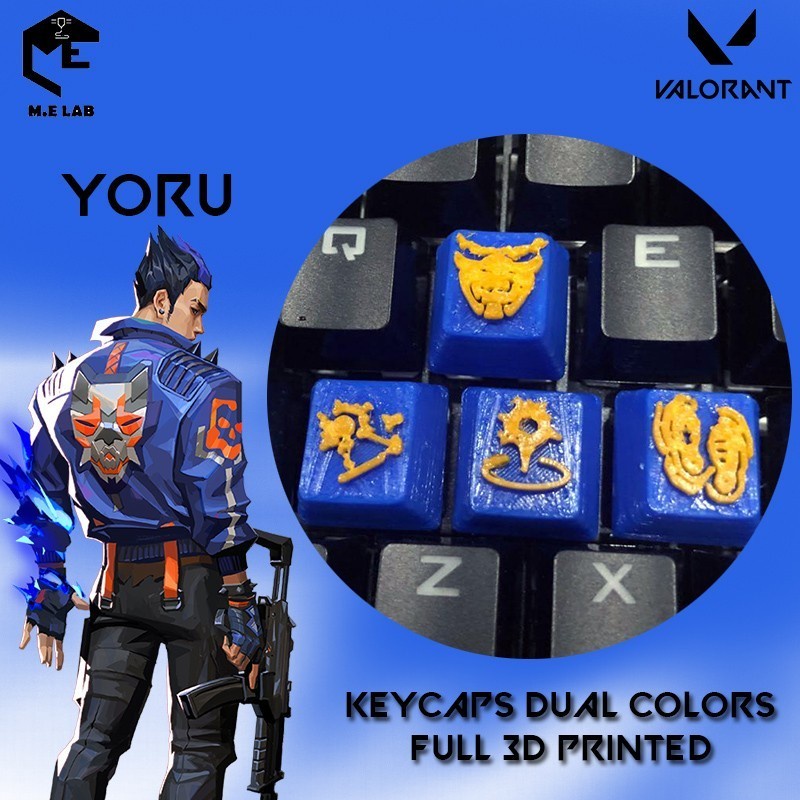 Jual Valorant Keycaps Yoru Dual Color Set | Shopee Indonesia