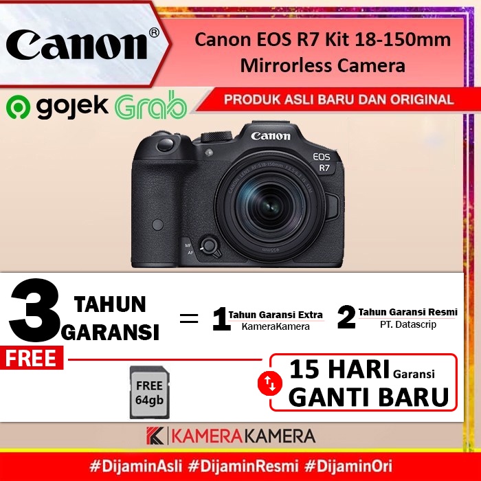 Jual Canon EOS R7 Kit RF-S 18-150mm F3.5-6.3 IS STM - Garansi Resmi ...