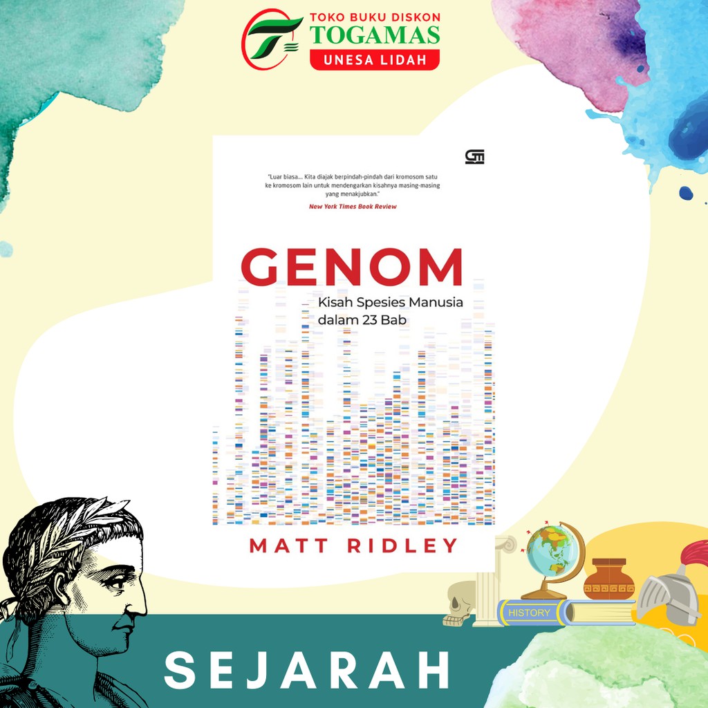 Jual GENOM: KISAH SPESIES MANUSIA DALAM 23 BAB (COVER 2021) ISBN LAMA ...