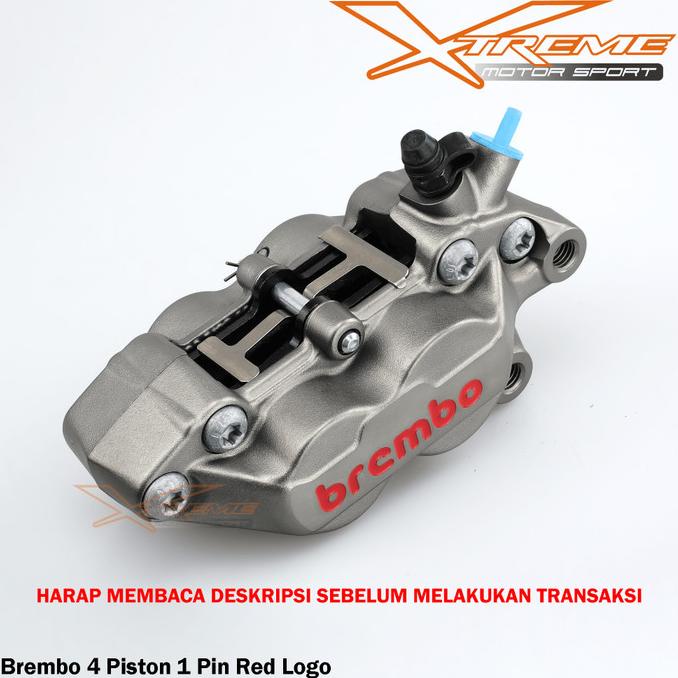 Jual HARGA MENARIK ! Kaliper Brembo 4 Piston 1 Pin Grey Universal ORIGINAL | Shopee Indonesia