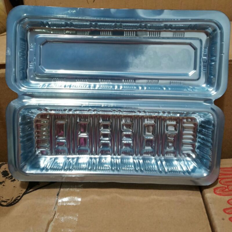 Jual Mika Sosis Besar isi 50pcs / Mika Panjang Tray Bening Wadah ...