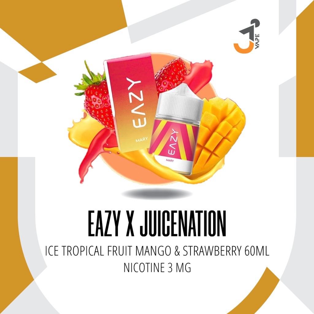 Jual EAZY MARY FREEBASE 60ML BY JUICENATION X EAZY CORP E-LIQUID | Shopee Indonesia