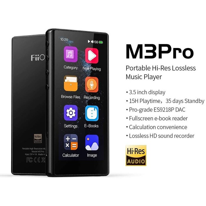 Jual FIIO M3 Pro Hi-Res 3.5-inch Full Touchscreen Lossless Audio Player ...