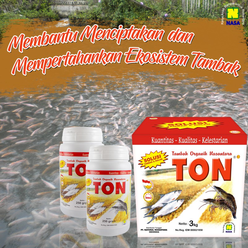 Jual Pupuk Tambak Organik Nusantara / Natural TON Kemasan 3Kg | Shopee ...