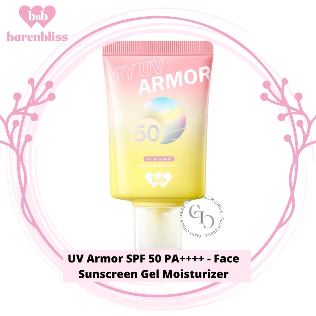 Jual BNB Barenbliss My UV Armor SPF 50 PA++++ | Face Sunscreen Gel Moisturizer | Shopee Indonesia