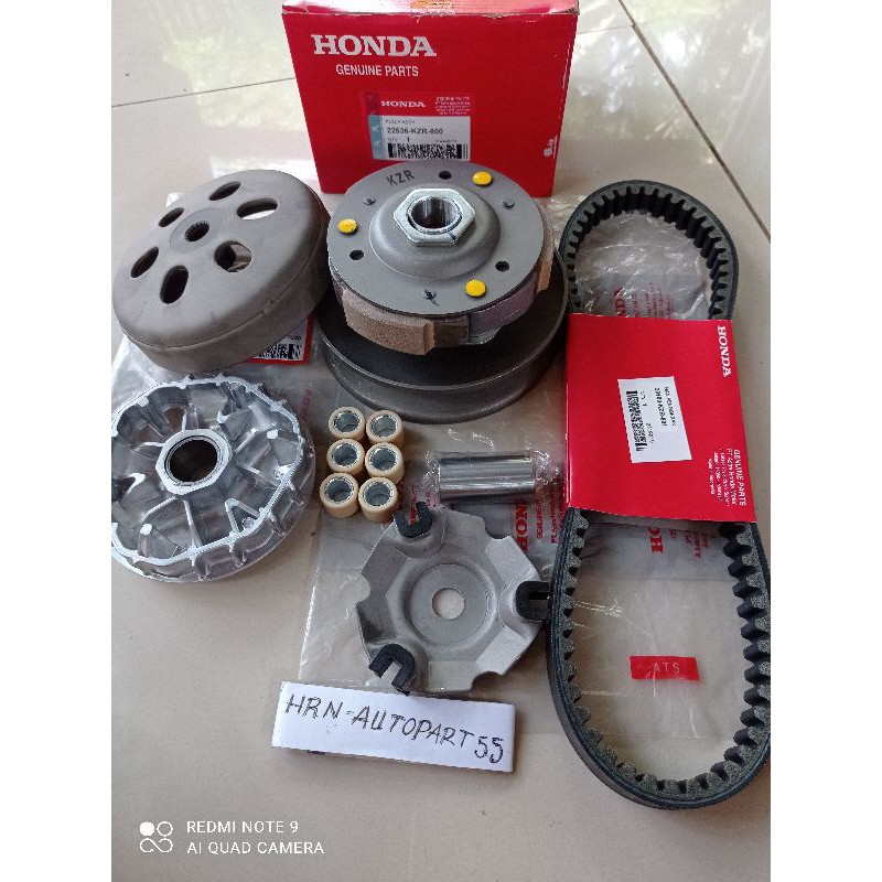 Jual PAKET KOMPLIT CVT HONDA VARIO 125 FI/LDD/KODE-KZR ORI HGP | Shopee ...