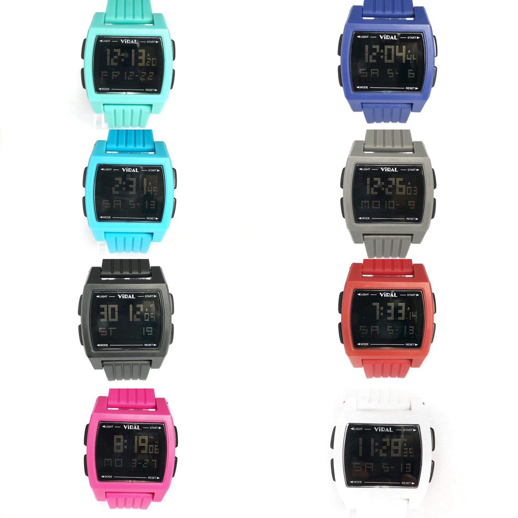 Jual JAM TANGAN SPORT PETAK! VIRAL A21! TAHAN AIR! READY DENGAN 8 WARNA ...
