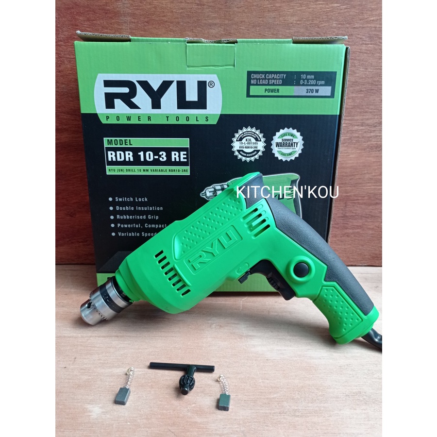 Jual MESIN BOR TANGAN RYU RDR 10-3 / HAND DRILL RYU 10 MM MURAH ...
