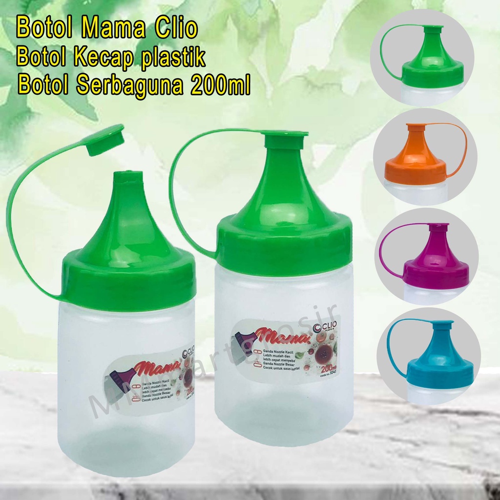 Jual Mama Clio / Botol Kecap plastik / Botol Serbaguna 1041 / 200ml ...