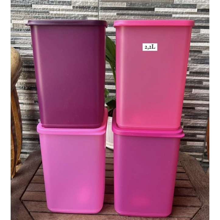 Jual Tall summer tall square tupperware toples tupperware | Shopee ...