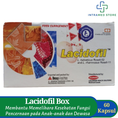 Jual Lacidofil Box isi 60 Kapsul - Memelihara Fungsi Pencernaan Pada ...