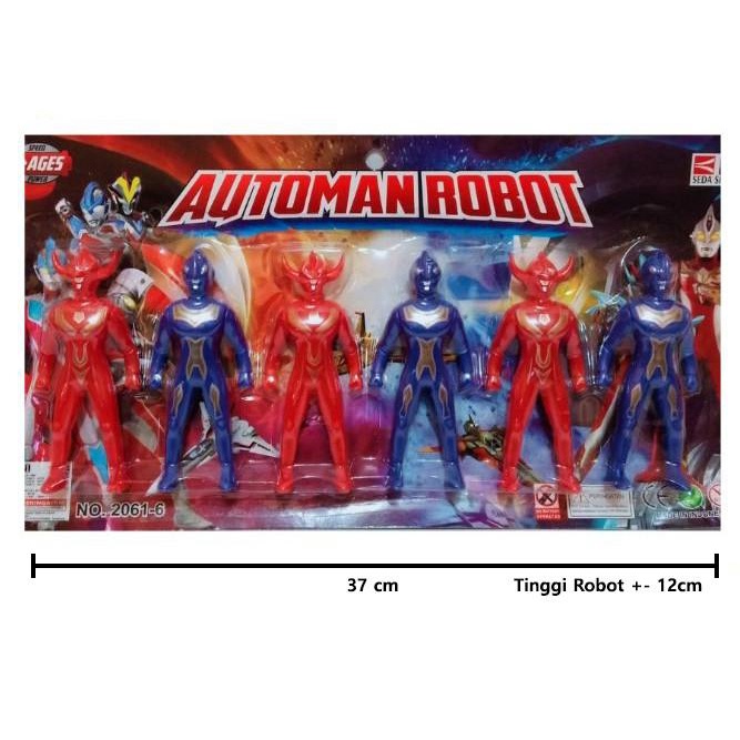 Jual MAINAN ANAK ROBOT AUTOMAN 6 PCS ULTRA MANN | Shopee Indonesia