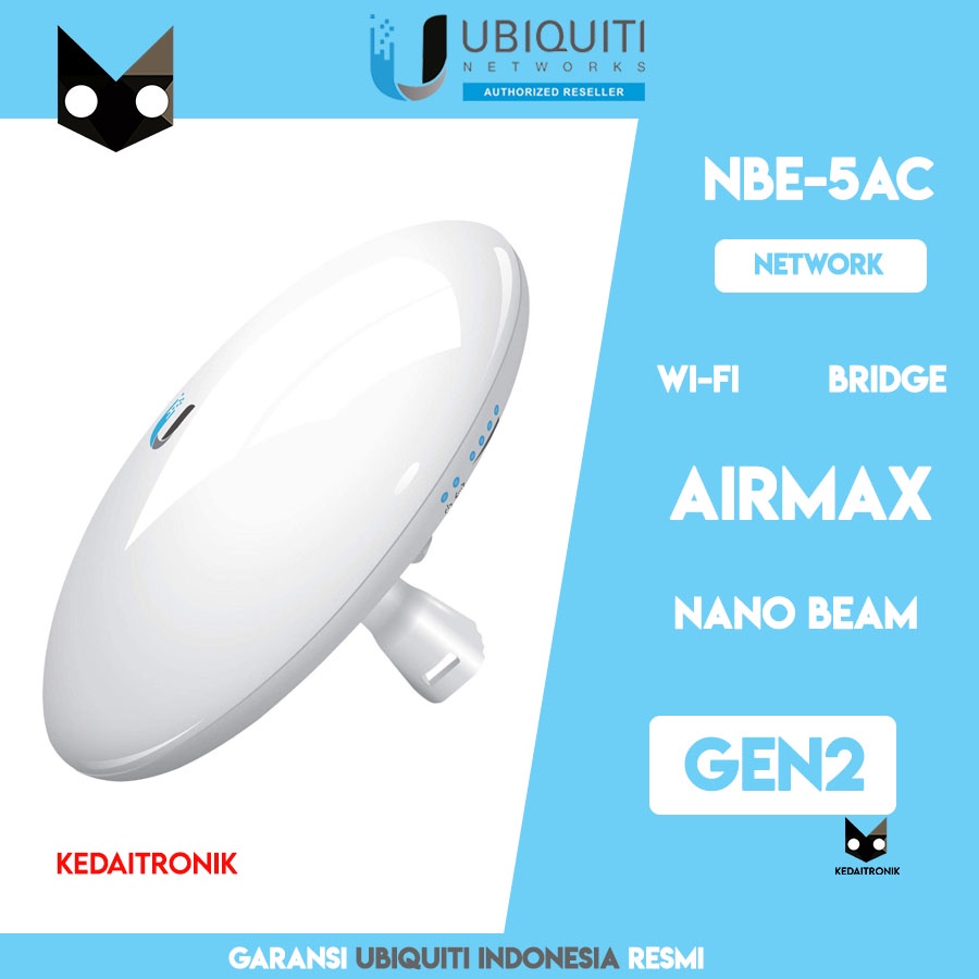 Jual Ubiquiti Nano Beam Gen2 AC Airmax Bridge NBE 5AC US High ...