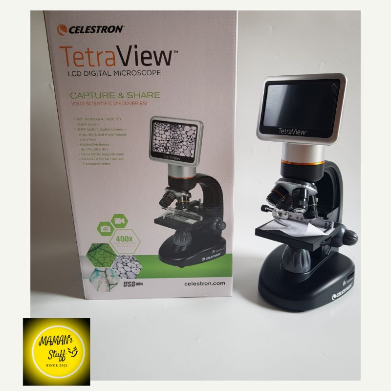 Jual CELESTRON TETRAVIEW LCD DIGITAL MICROSCOPE. MIKROSKOP DIGITAL CELESTRON TETRAVIEW | Shopee ...