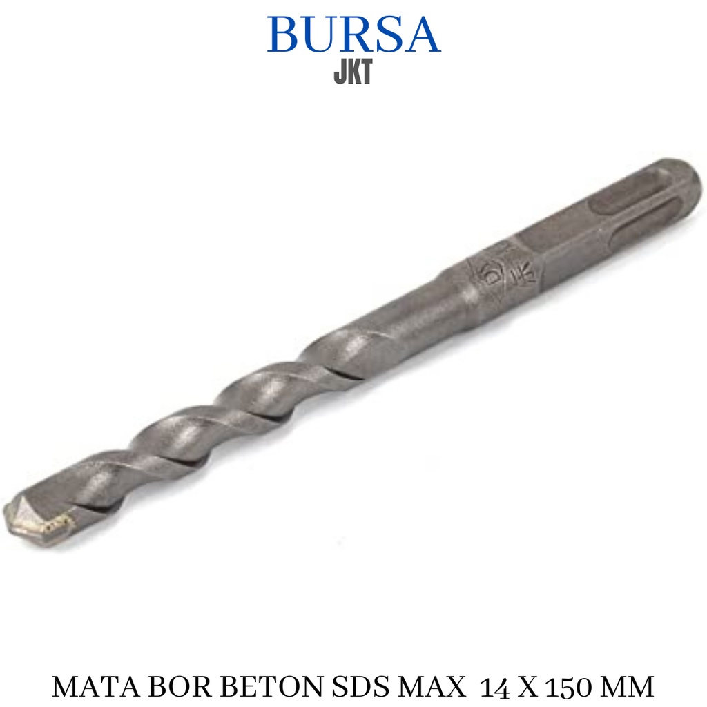 Jual SDS MAX MATA BOR BOBOK PAHAT BETON TEMBOK 14 MM BETON HAMMER DRILL ...