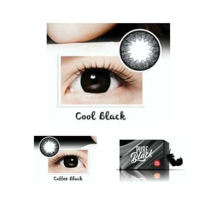 Jual SOFTLEN PURE BLACK 16MM / SOFTLENS HITAM BIG EYE | Shopee Indonesia
